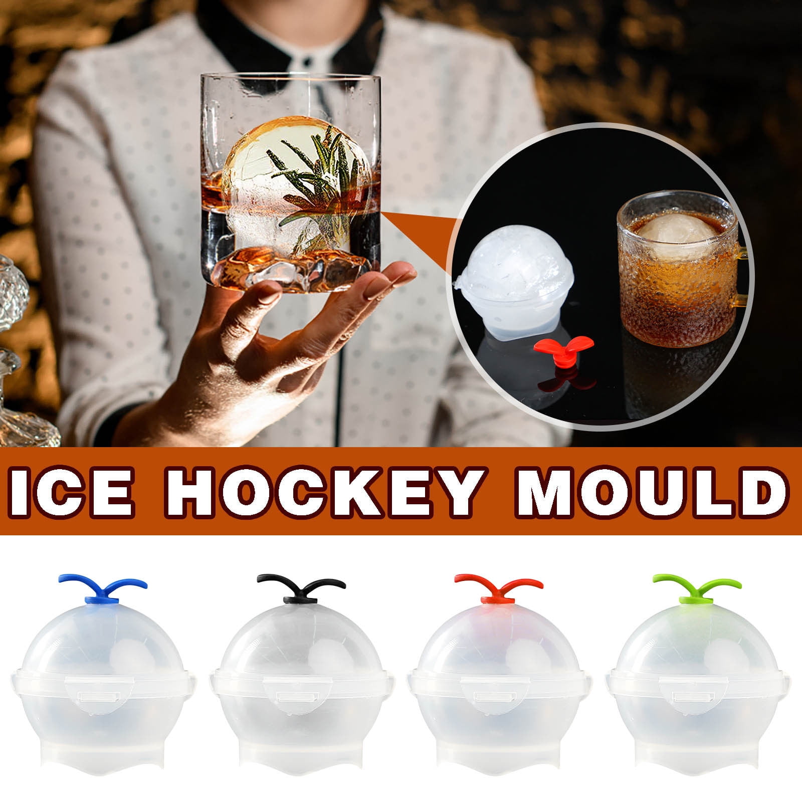 Sales Today Clearance! Gosuguu Ice Spherical Mold, Self-Made Round Ice ...