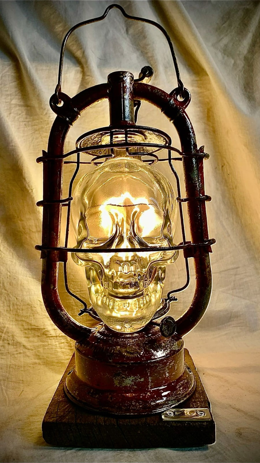 Sales Today Clearance! Gosuguu Industrial Gothic Skeleton Lamp, Skull ...