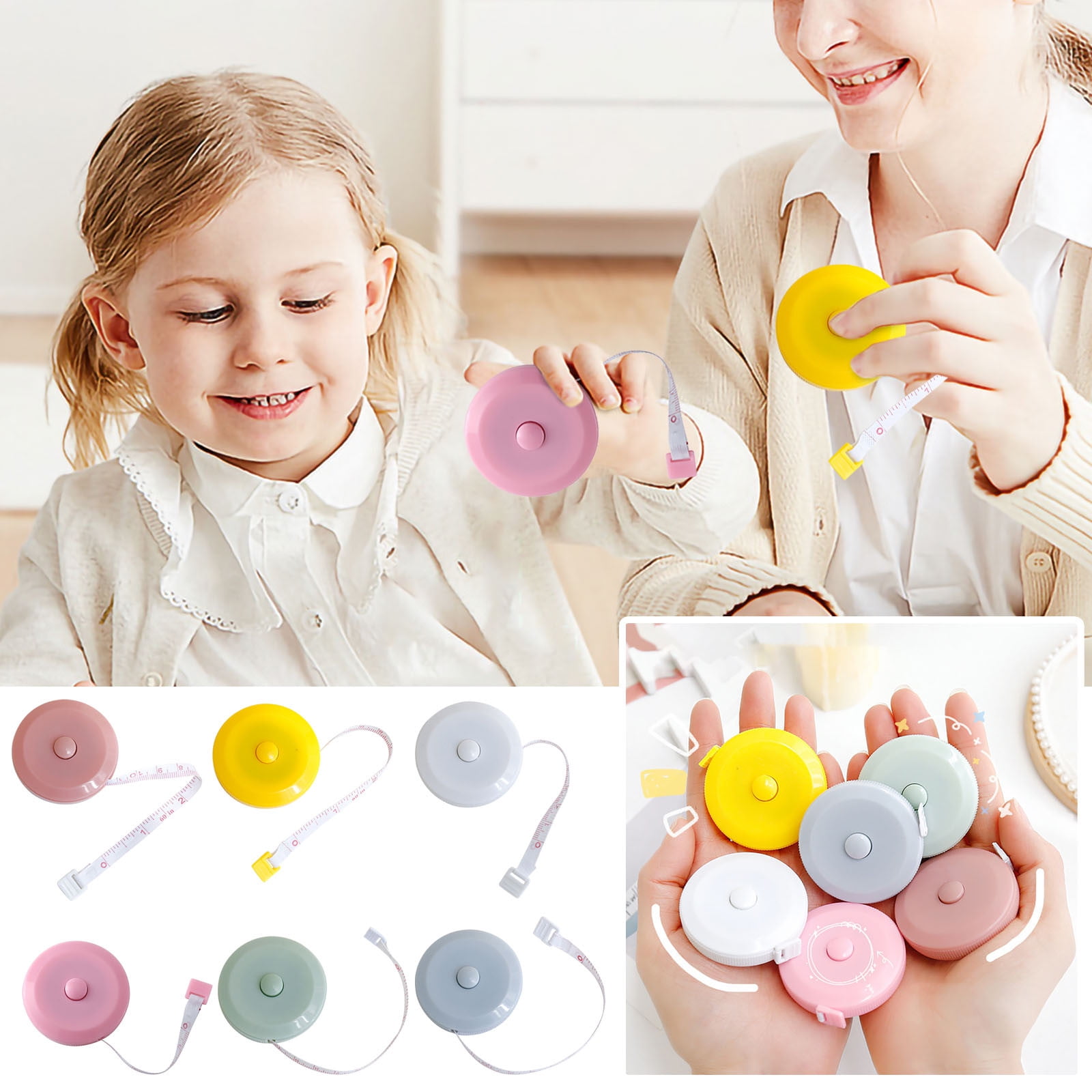 Gosuguu Mini Small Tape Measure, Portable Soft Ruler for Students ...