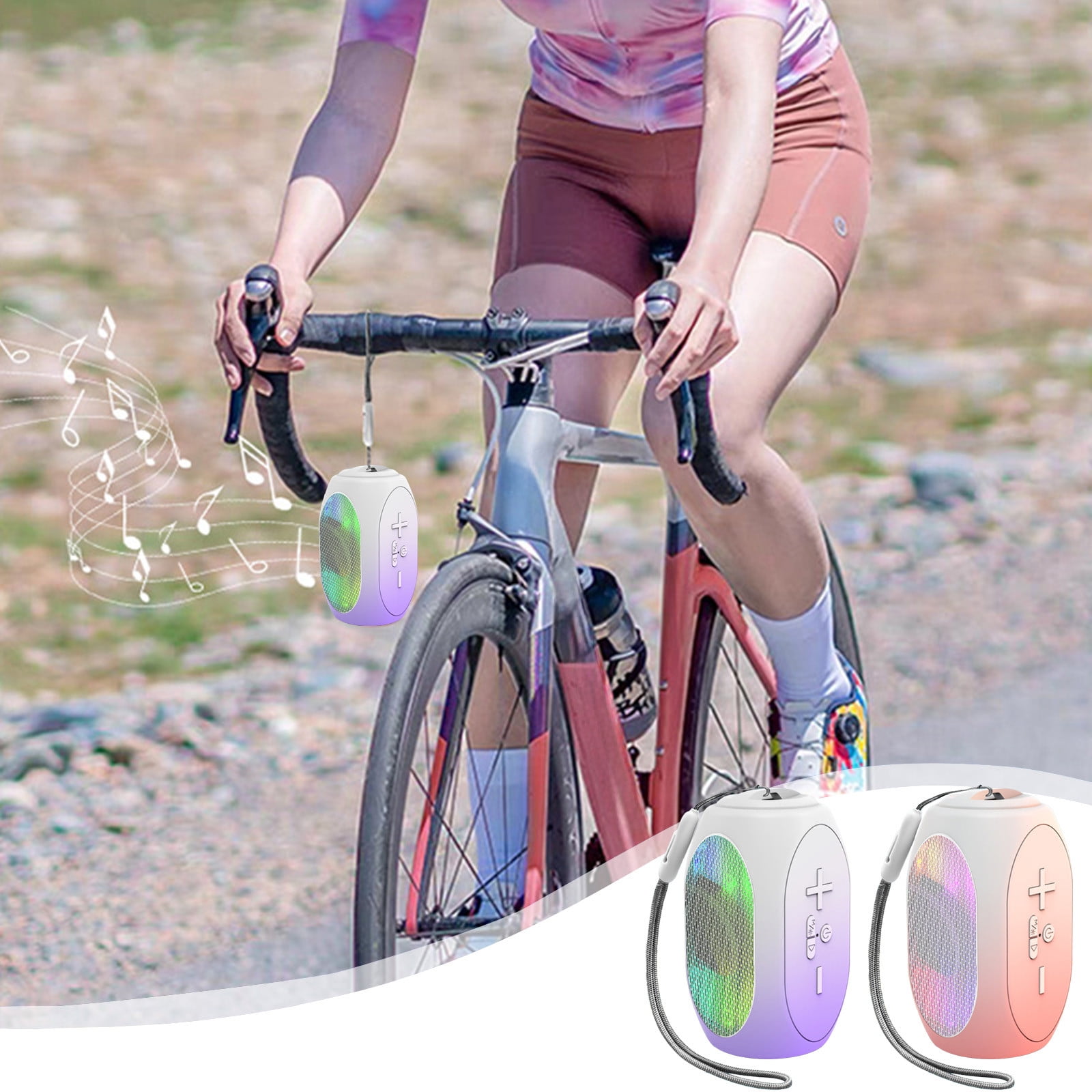 Sales Today Clearance! Gosuguu RGB Colorful Bluetooth Speaker, High Battery Life, Low Latency ...