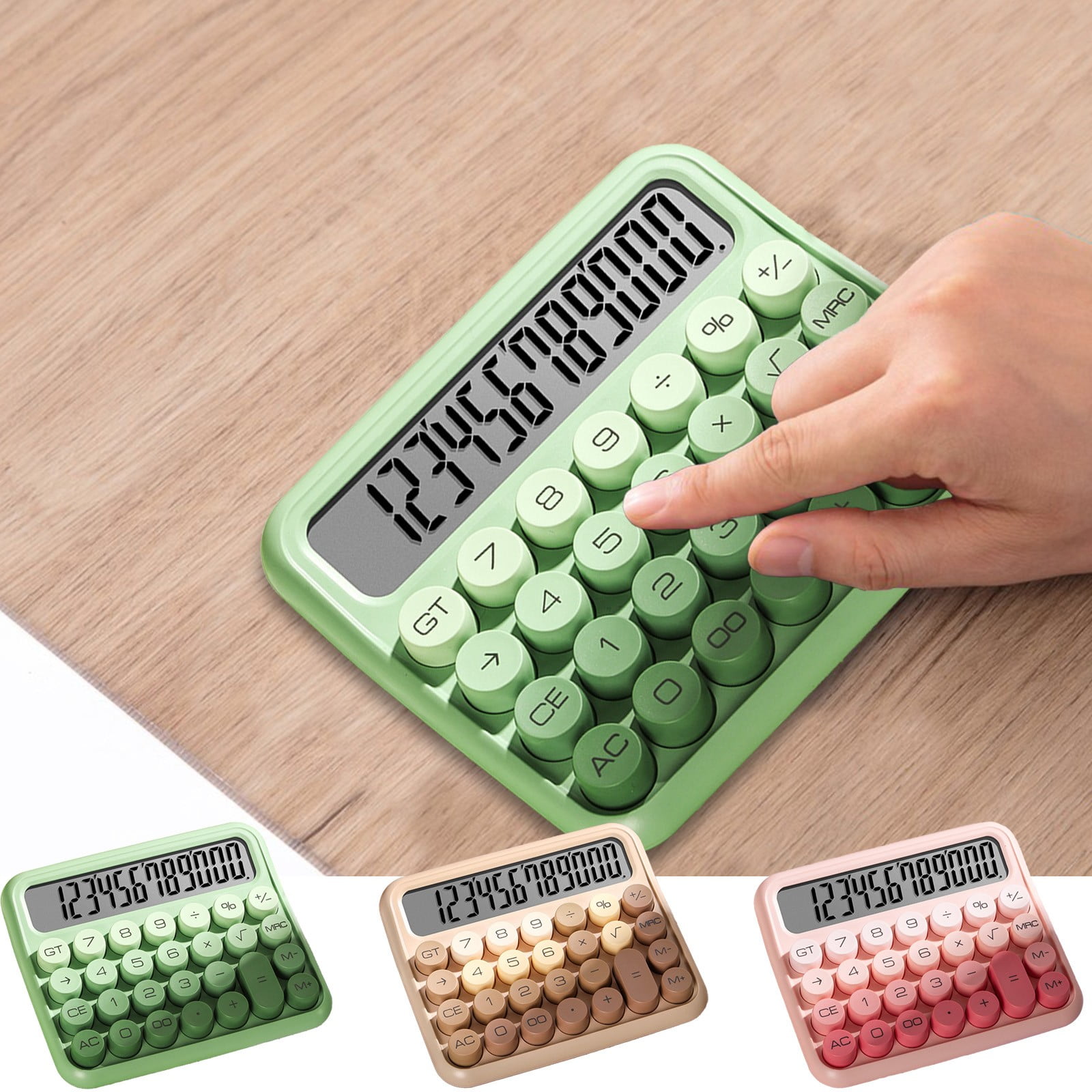 Sales Today Clearance! Gradient Large Silent Calculator For Student ...