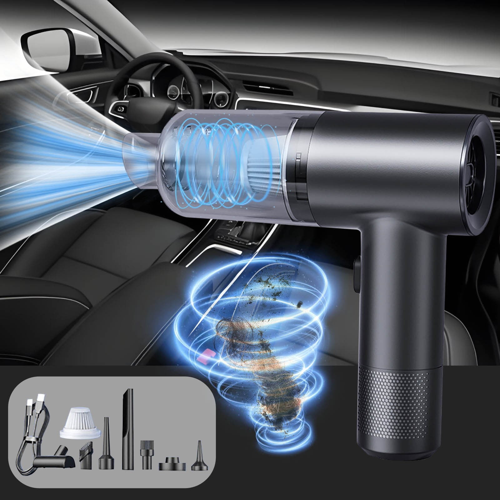 Sales Today Clearance! Handheld Car Vacuum Cleaner, Wireless ...