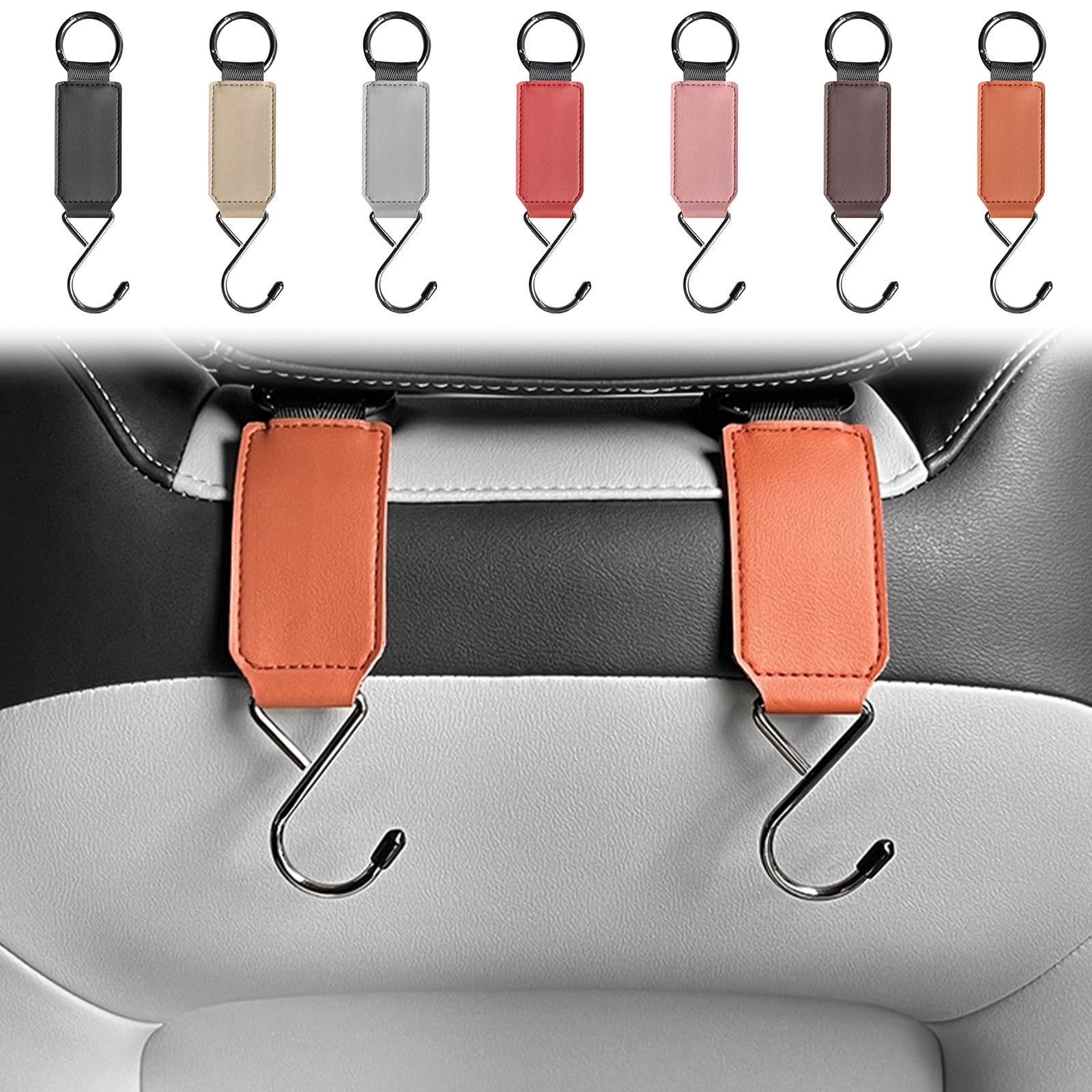 Sales Today Clearance! Hidden Leather Car Hooks, Seatback Hooks for ...
