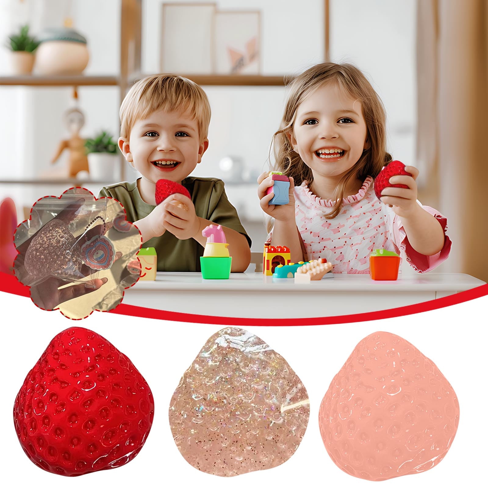Sales Today Clearance! Large Strawberry Decompression Toy, Slow ...