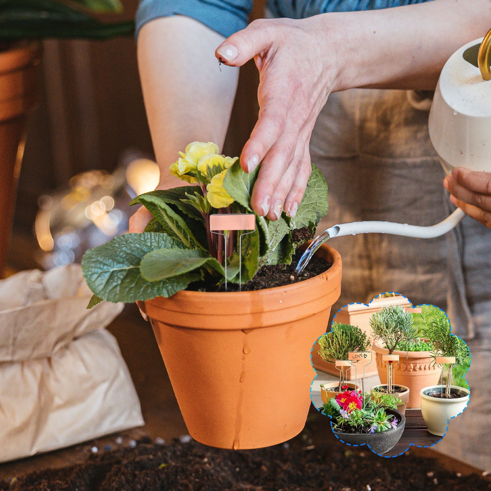 Sales Today Clearance! Metal Plant Tags, Garden Pot Tags, Flower Tags ...