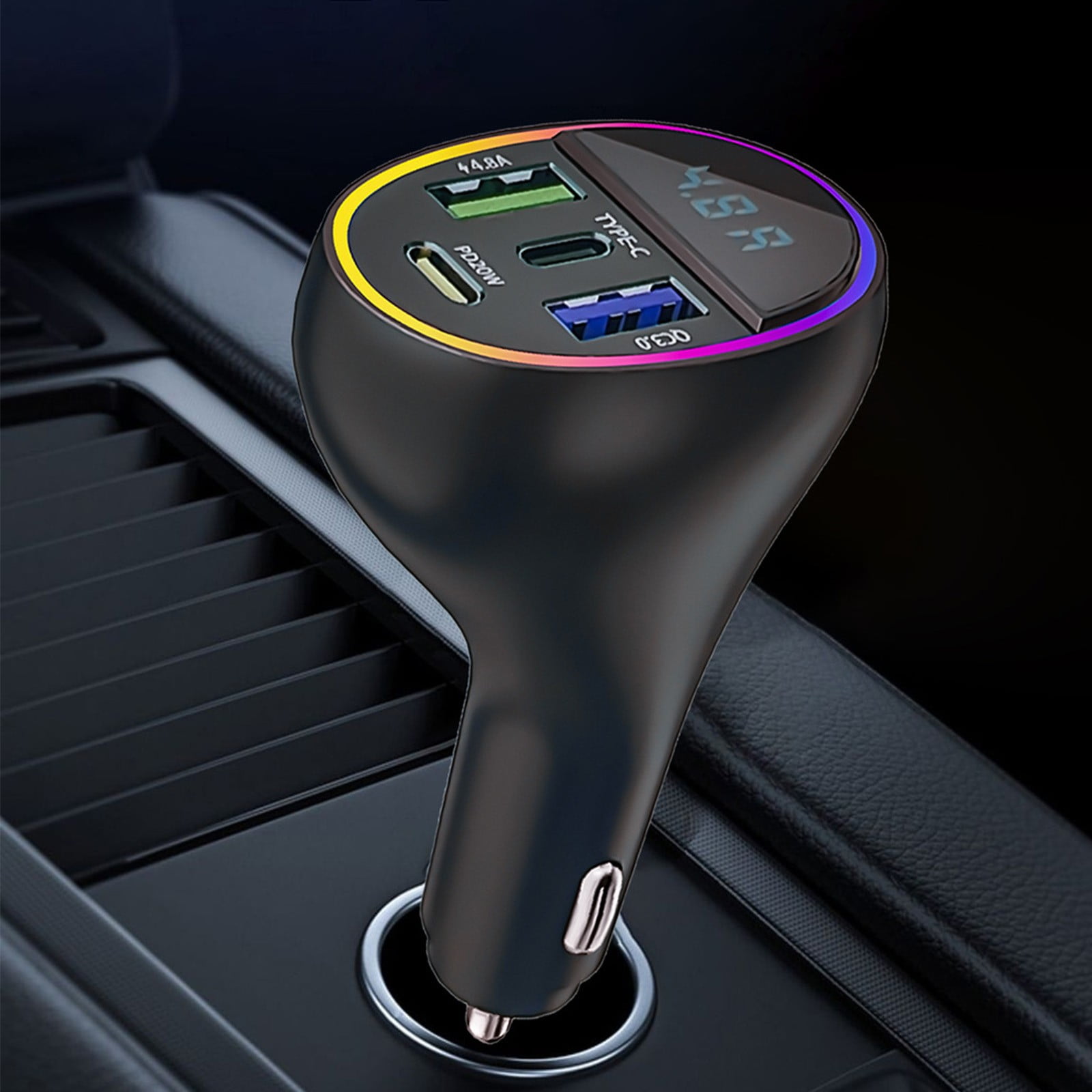 Sales Today Clearance! Metal Super Fast Car Charger, Multi-functional ...