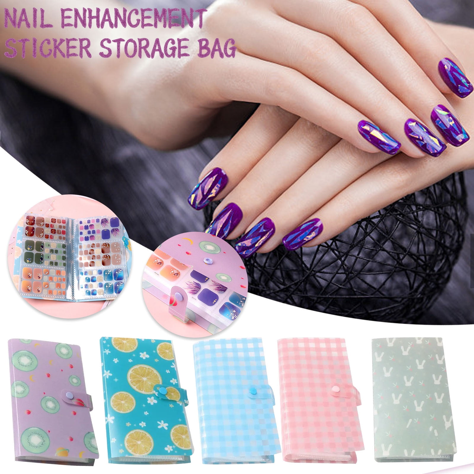 Sales Today Clearance! Nail Storage Book, Sticker Storage Display Book ...