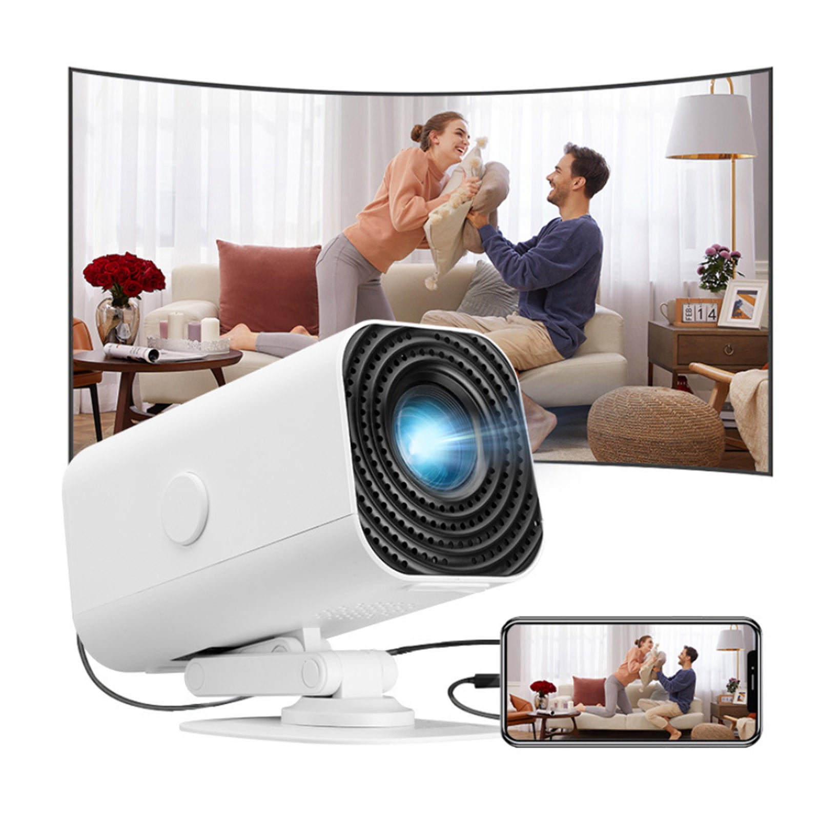 Sales Today Clearance! The New Projector Supports Both Wired And ...