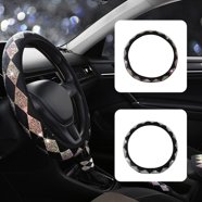 TONAIN Crystal Bling Rhinestone Car Steering Wheel Cover Universal fit ...