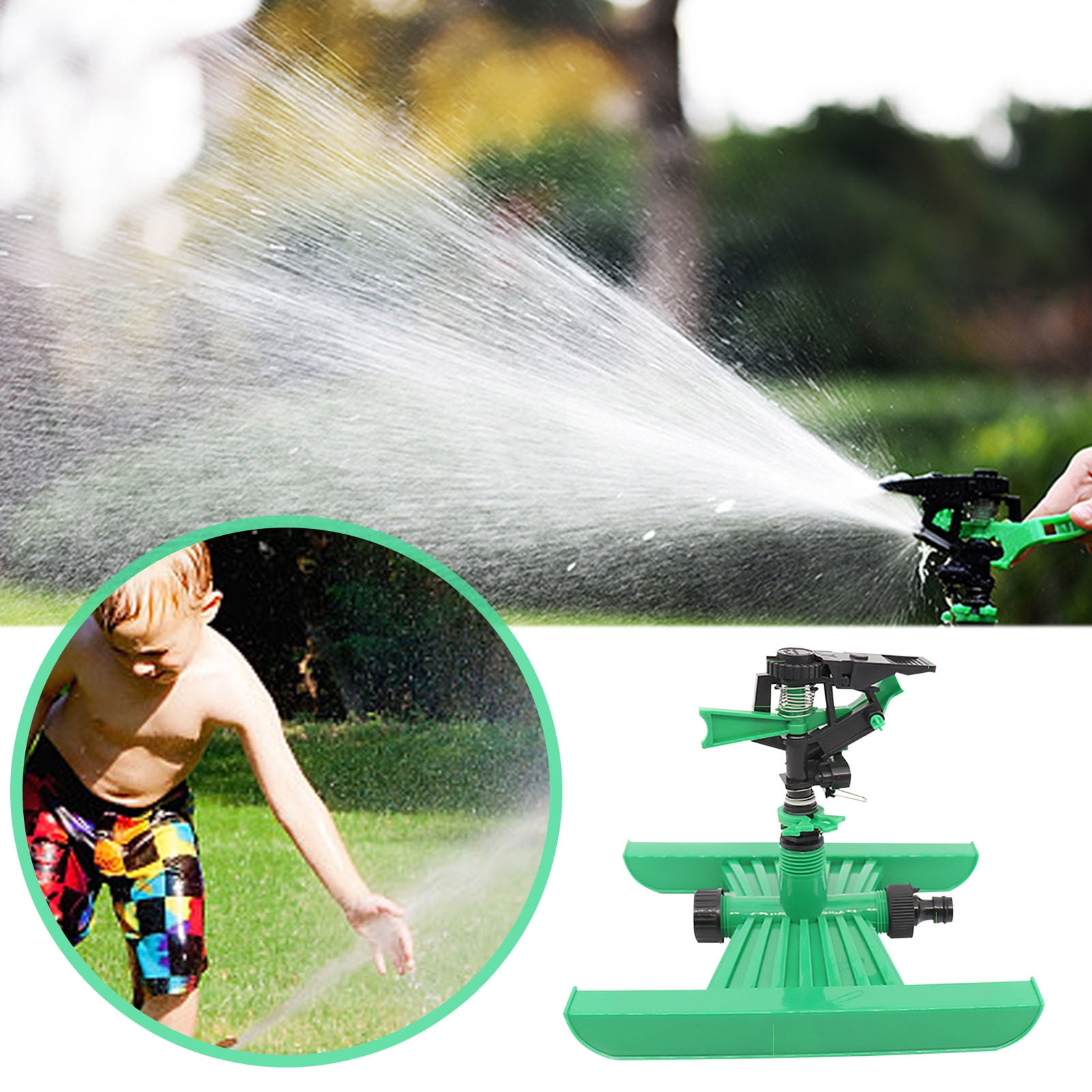 Sales Today Clearance! Sprinkler For Yard, Automatic Rotating Garden ...