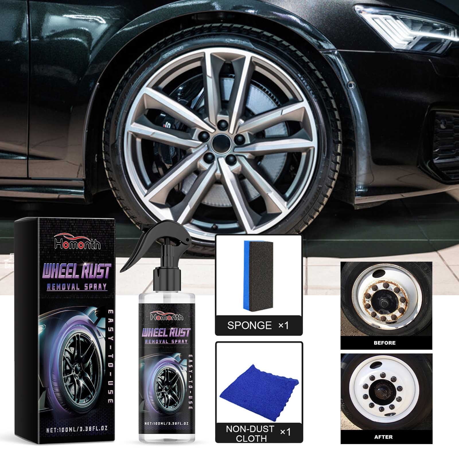 Sales Today Clearance! Wheel Rust Removal Spray, High-Efficiency Car ...