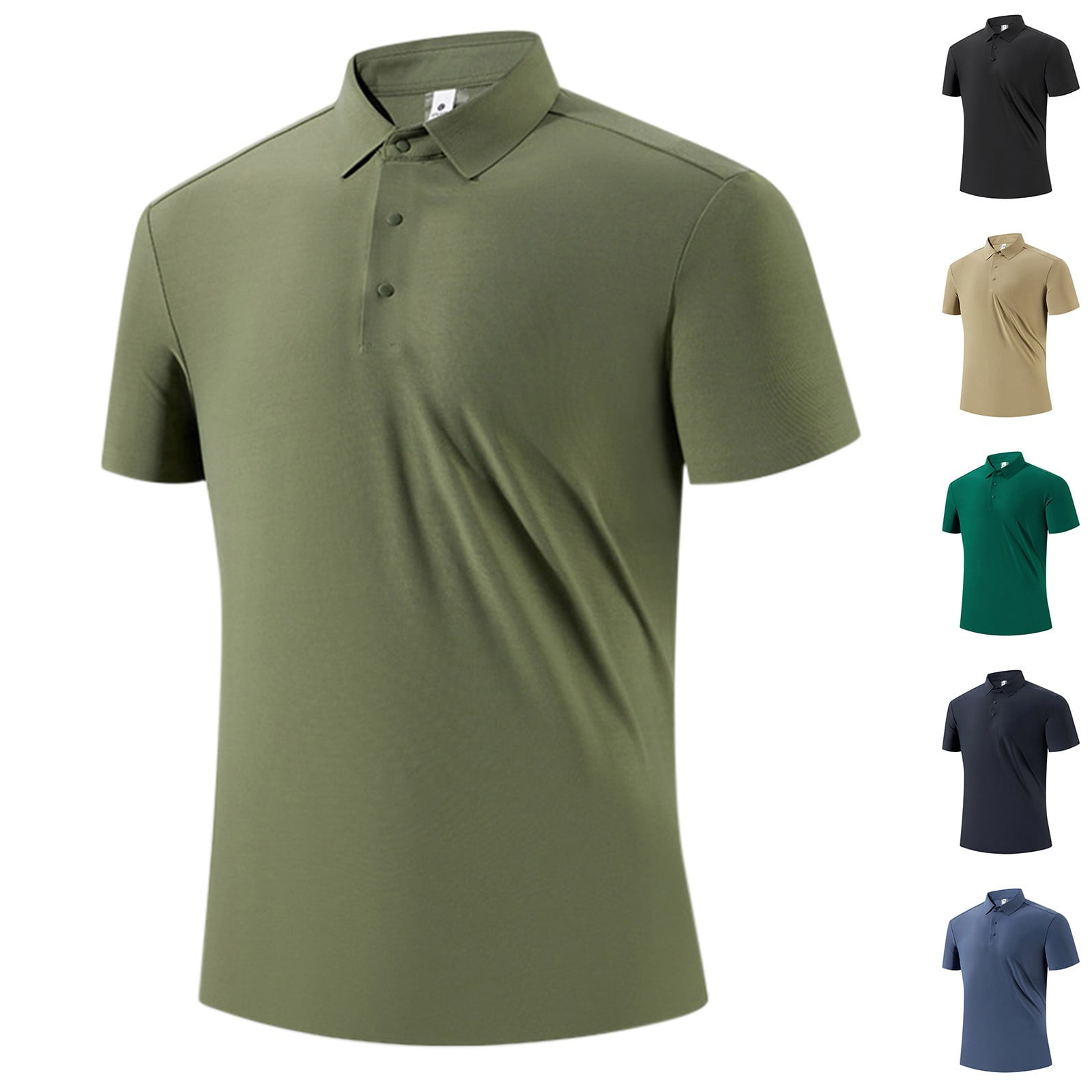 Sales for Today! lcziwo Polos Shirts for Men Short Sleeve Workout T ...