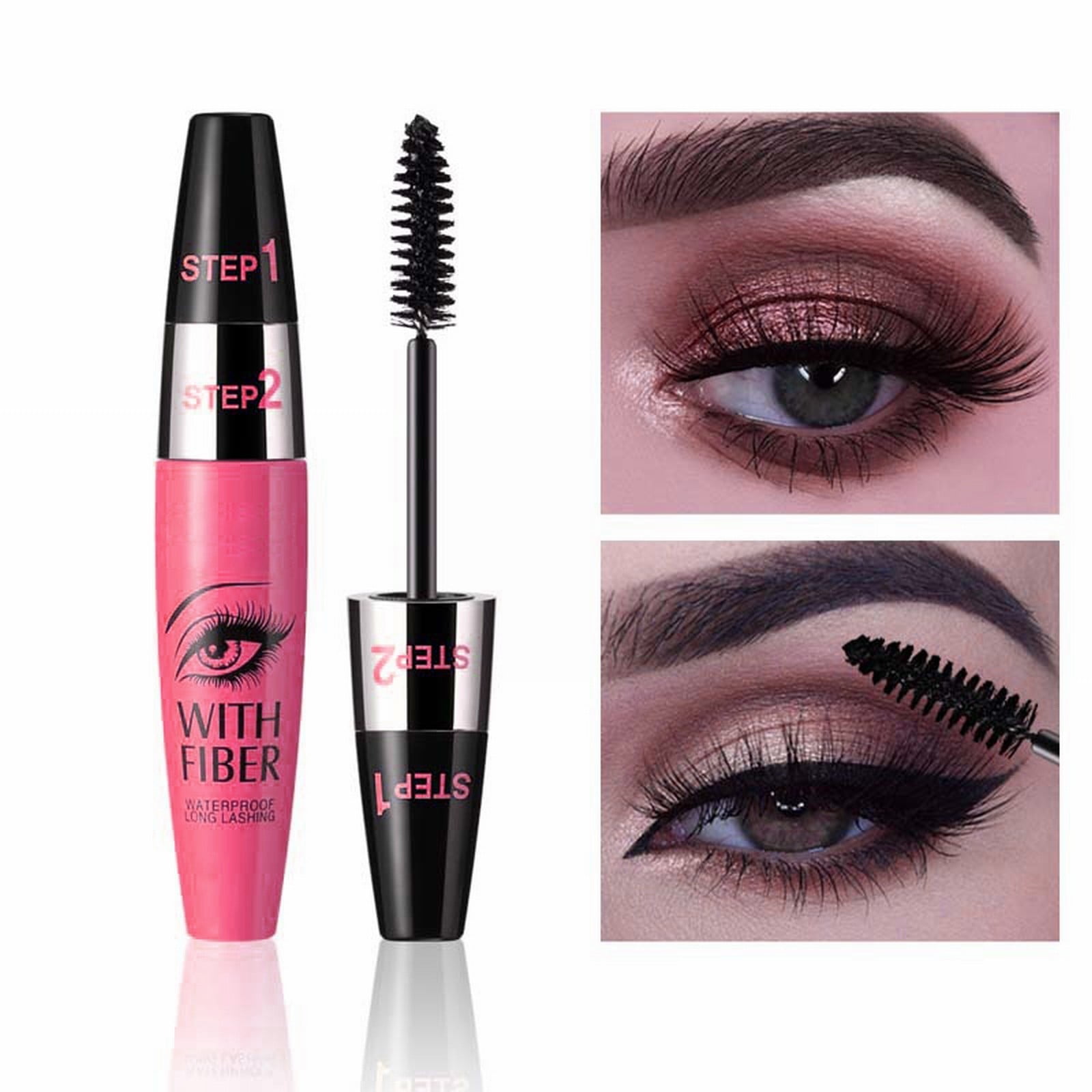 Sales today Clearance!DHALL 3D Fiber Eye Black Black Dense Fiber Long ...