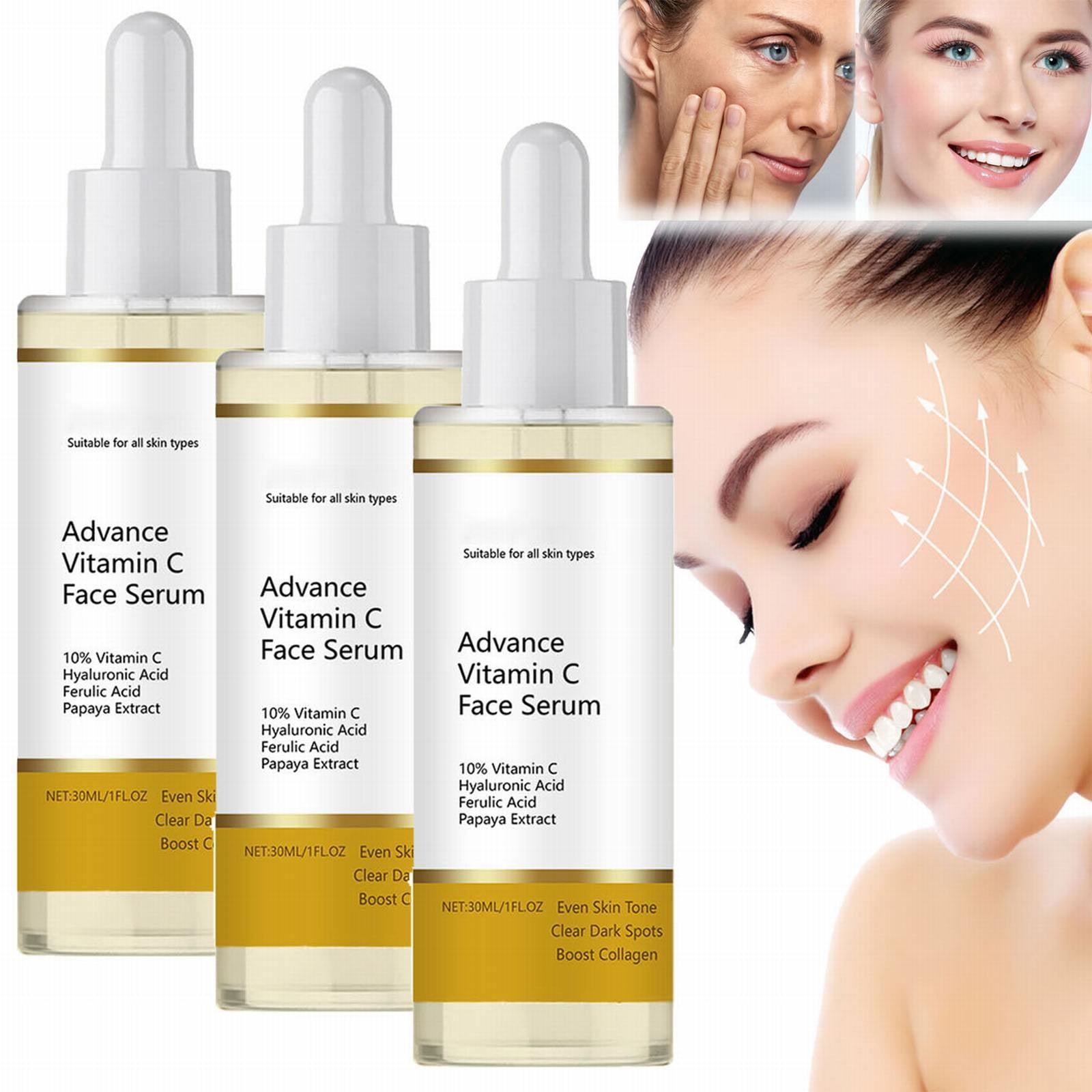 Sales today Clearance!DHALL 3pcs Vitamin C With Collagen Dermatologist ...