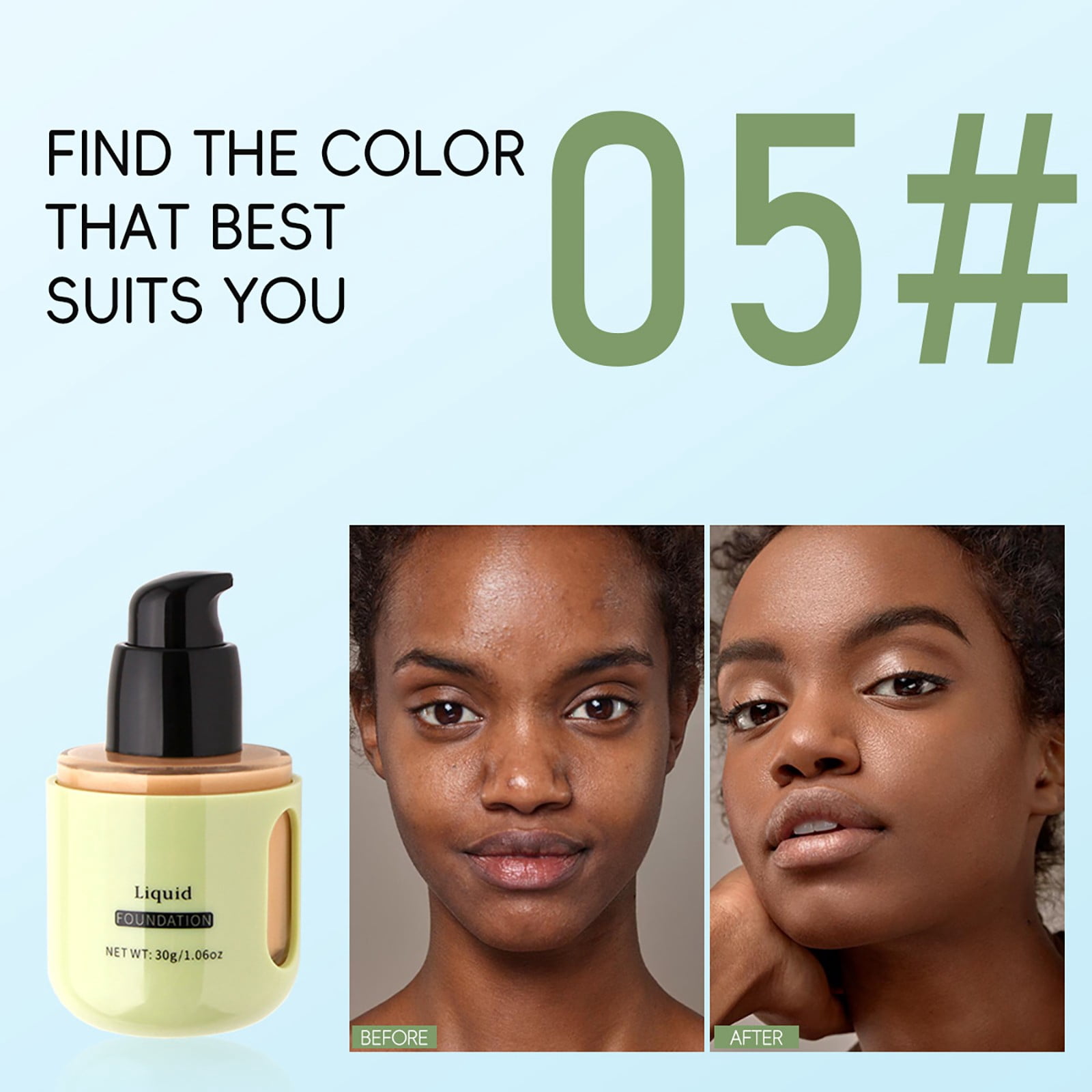 Sales today Clearance!DHALL Uodo Liquid Foundation Uodo Moisturizing ...