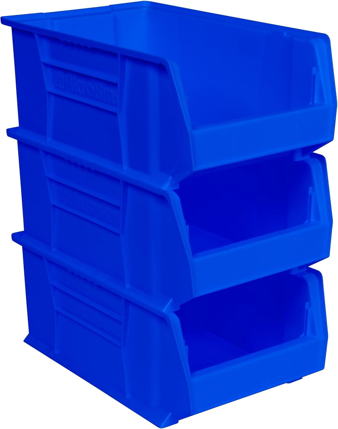 Salesgood 30281 Super-Size AkroBins Plastic Storage Bins, Space-Saving ...