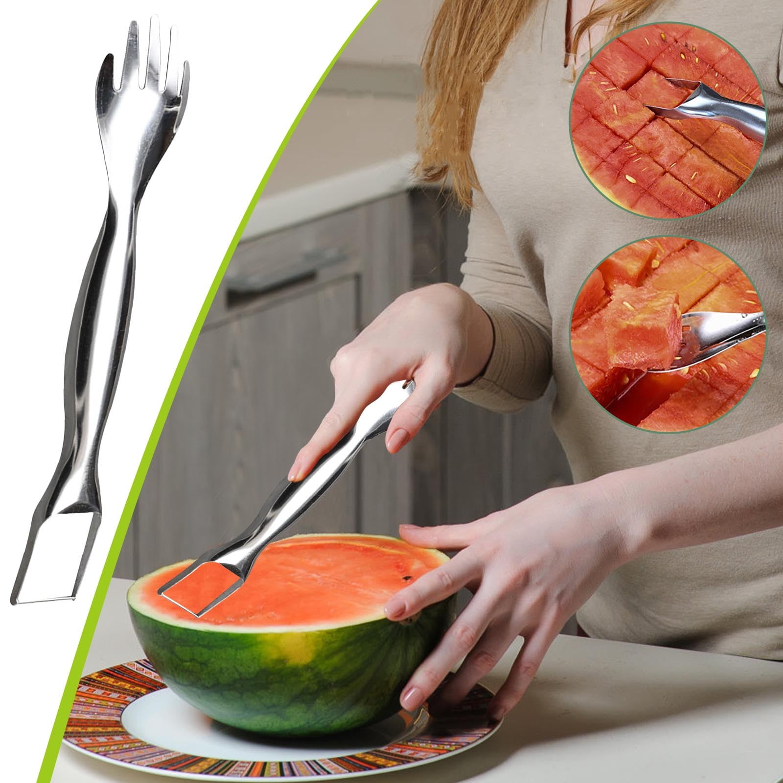 Saleteraj Watermelon Dicing And Blocking Tool Multi Functional Fruit ...