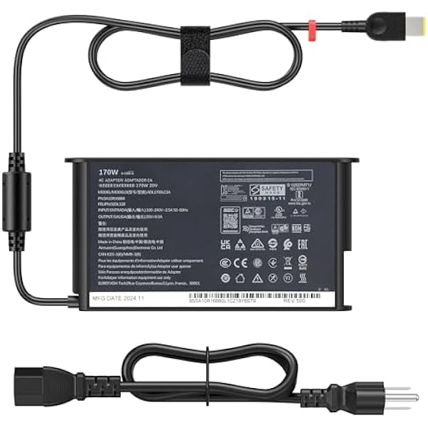 Salf Slim 170W Laptop Charger 20V 8.5A for Lenovo Legion Slim 5 Yoga ...