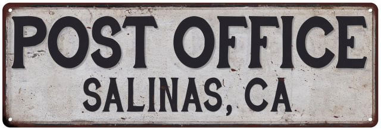 Salinas, Ca Post Office Metal Sign Vintage 6x18 106180011151 - Walmart.com