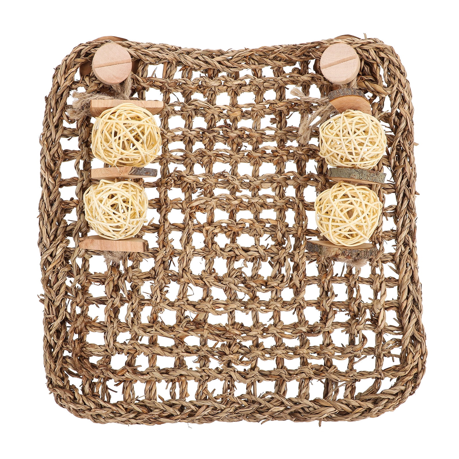 Salinist Bunny Chew Toys Rabbit Grass Bed with Balls - Chinchillas ...