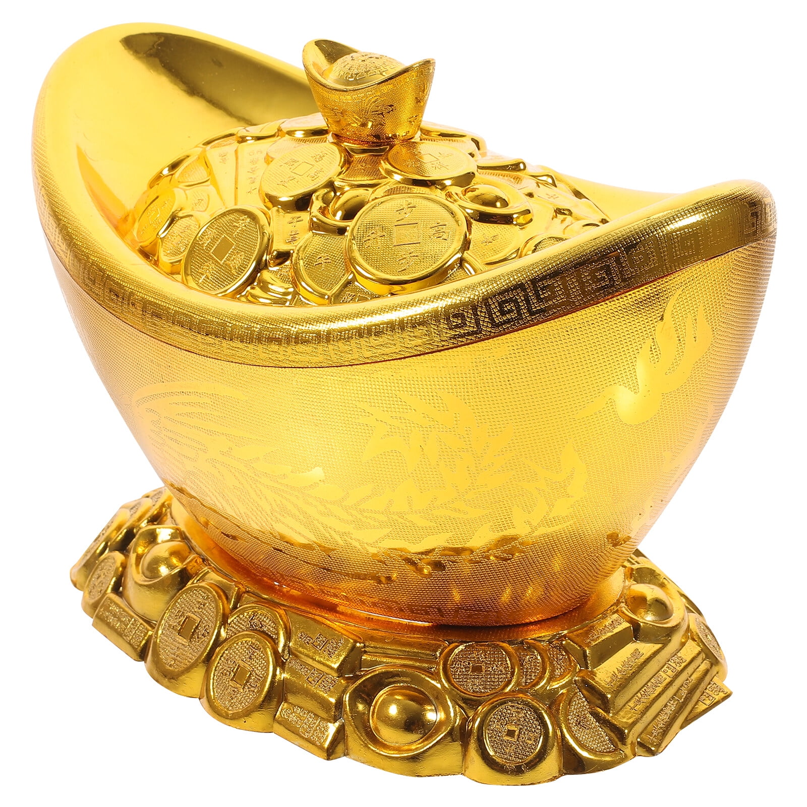 Salinist Ingot Candy Gold Box Yuan Bao Wealth Organizer Tray - Walmart.com