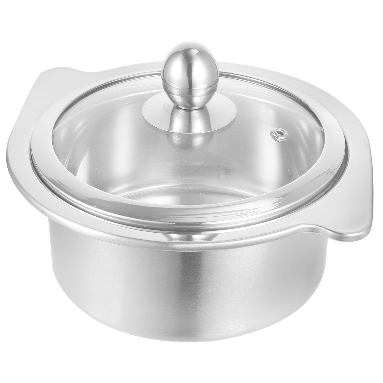 Salinist Korean Ramen Pot w/ View Lid Stainless Steel Fast Heating 16cm ...