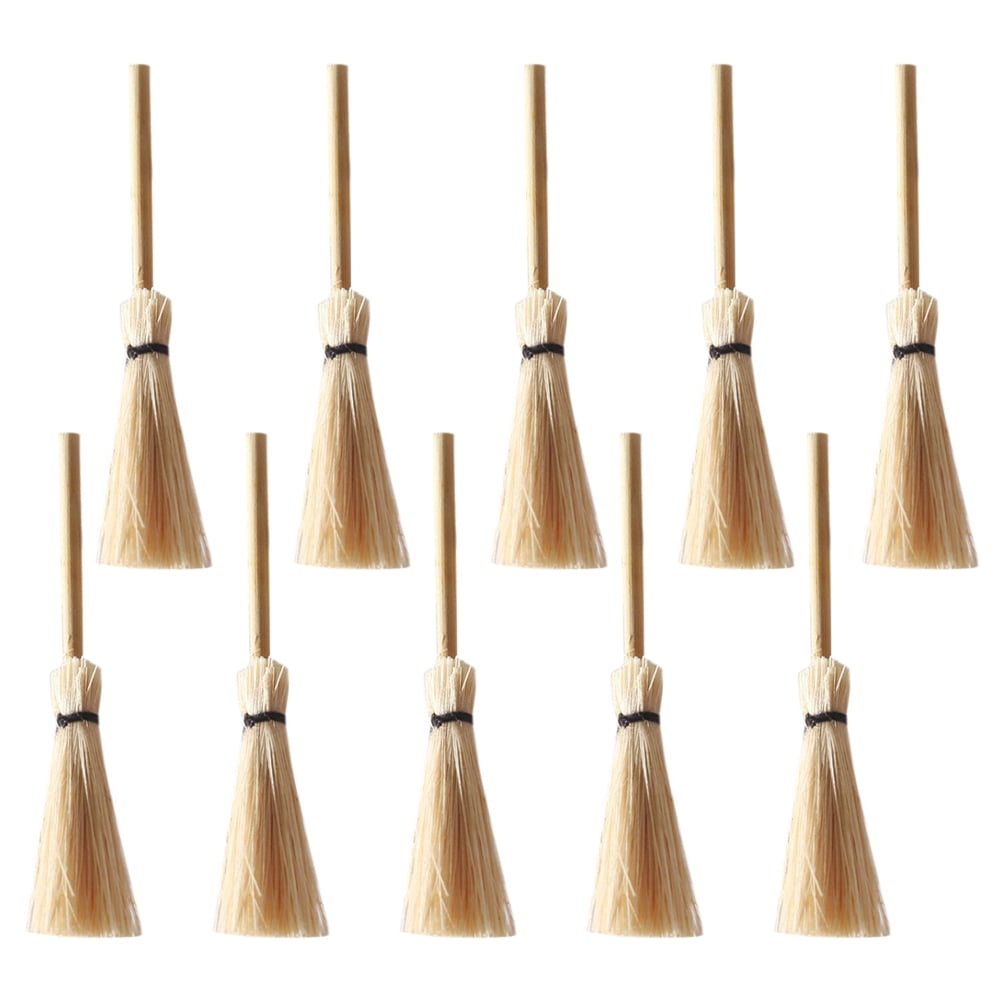 Salinist Miniature Witch Brooms for DIY Crafts and Playsets, 12Pcs ...