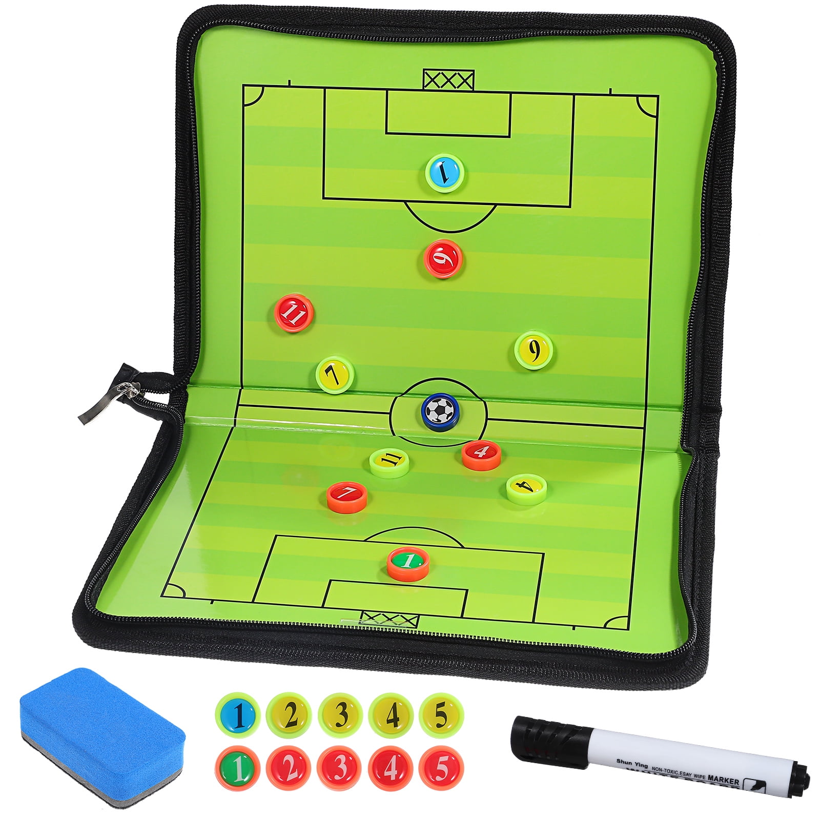 Salinist Soccer Board Magnetic Coaching Board Portable Soccer Match ...