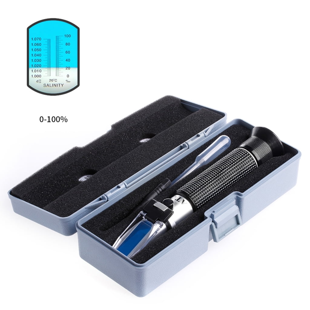 Salinity Refractometer Meter Water Reader Marine 0~10% Salt Aquarium ...