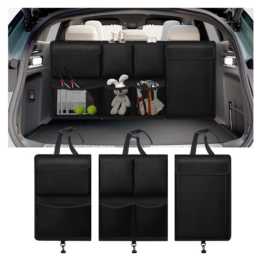 Salior Removable Trunk Organizer for Car,Upgraded AIS1 Trunk Organizer ...