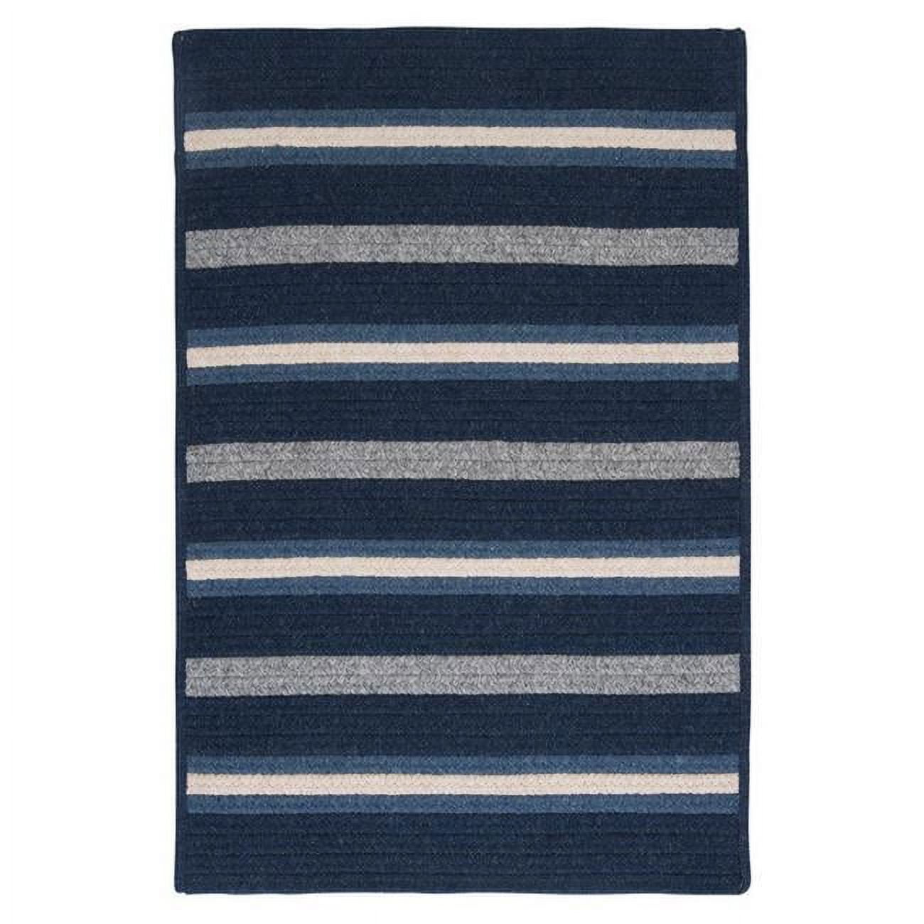 Salisbury 2'x8' Navy Striped Rug - Walmart.com