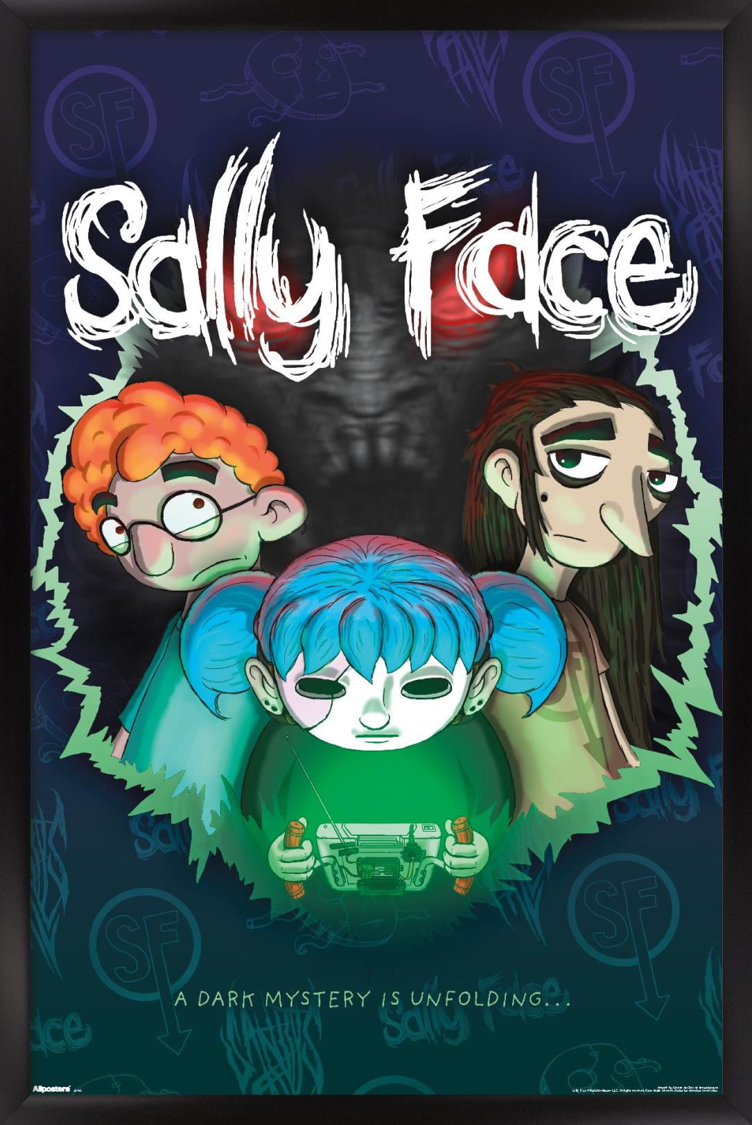 Sally Face - A Dark Mystery Is Unfolding Wall Poster, 14.725" x 22.375 ...