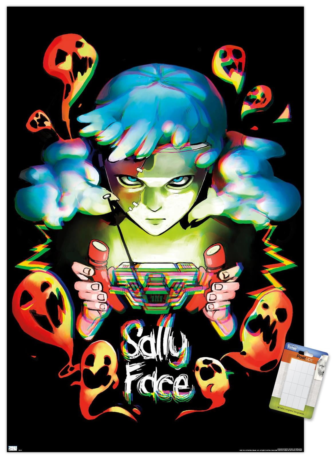 Sally Face - Ghosts Wall Poster, 14.725" x 22.375" - Walmart.com