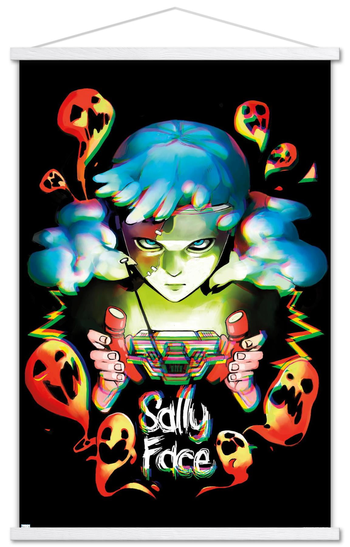 Sally Face - Ghosts Wall Poster with Magnetic Frame, 22.375" x 34 ...