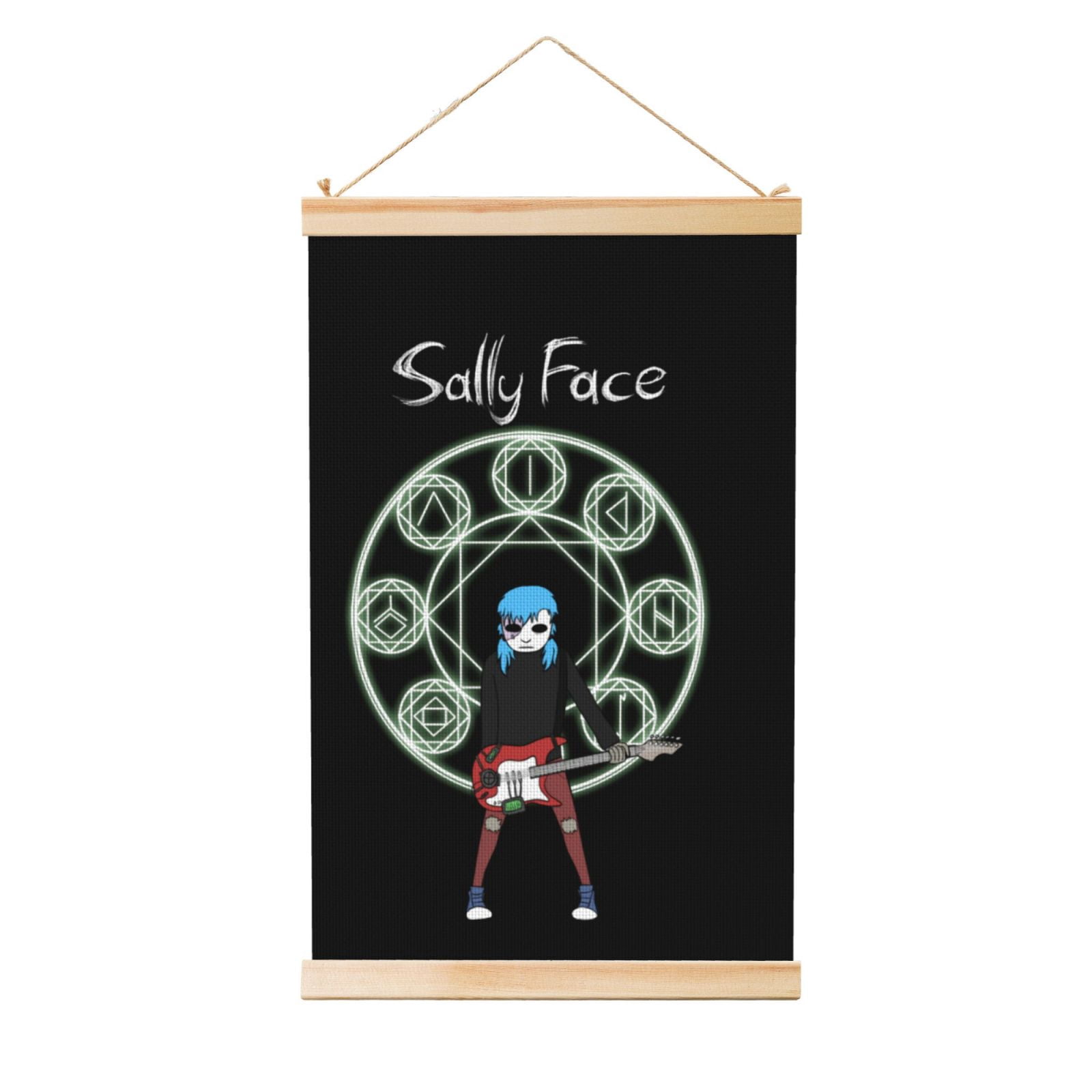Sally Face Poster Canvas Wooden Shaft Hanging Poster Home Decor ...