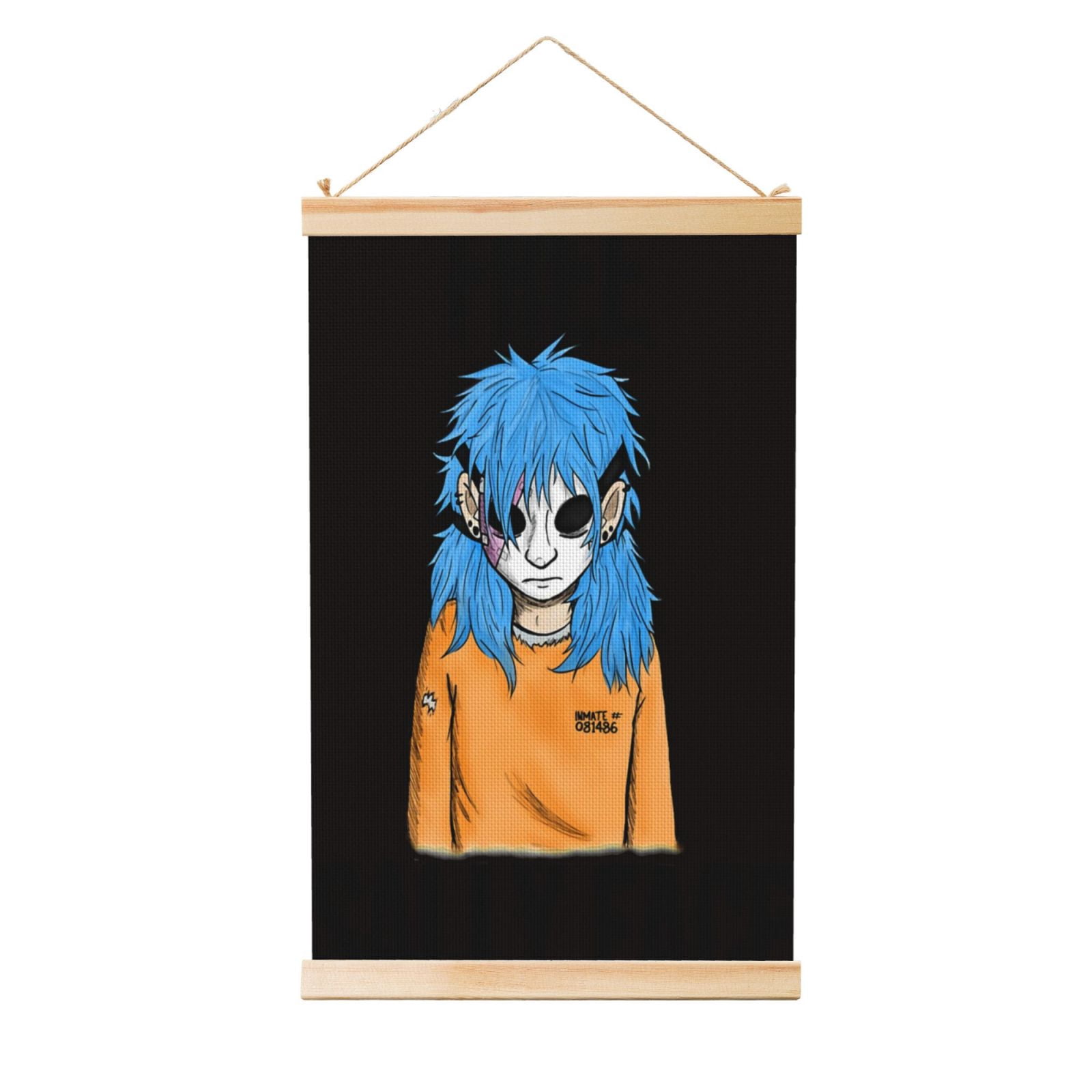 Sally Face Poster Canvas Wooden Shaft Hanging Poster Home Decor ...