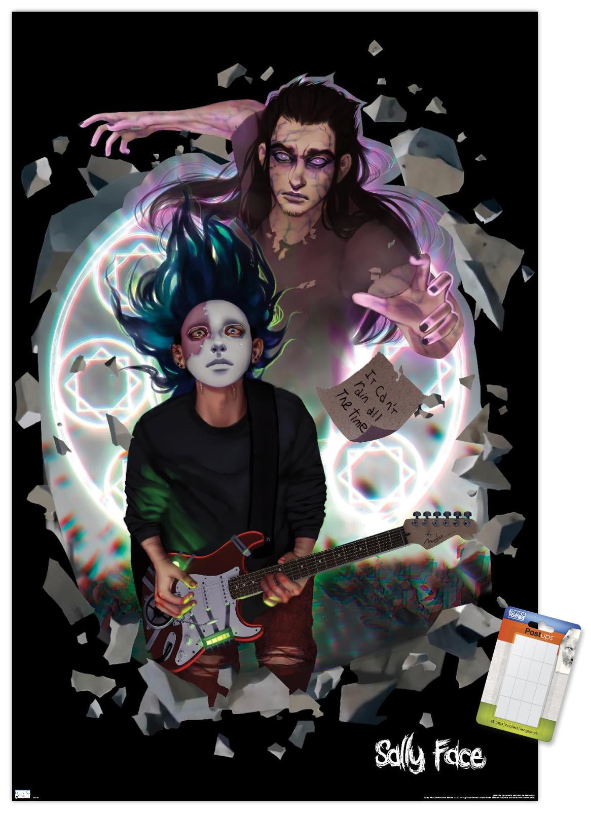 Sally Face - Rain Wall Poster, 14.725" x 22.375" - Walmart.com