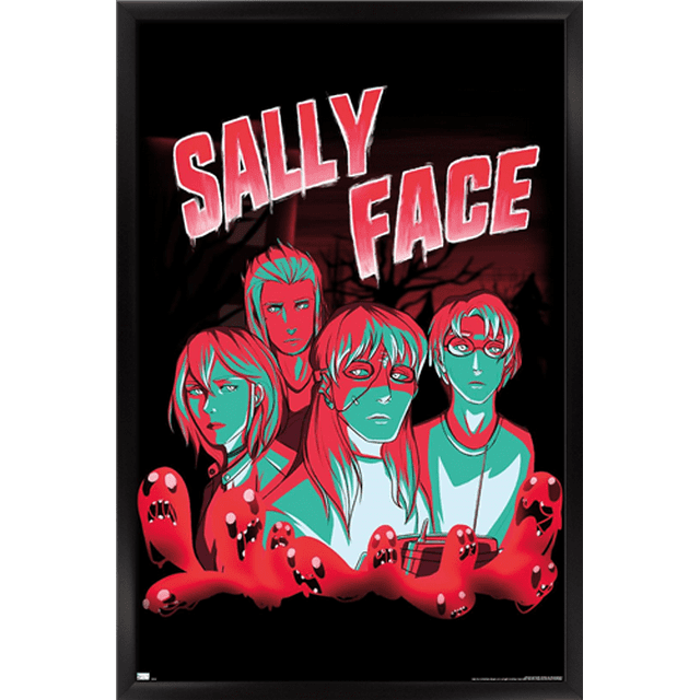 Sally Face - Shadows Wall Poster, 22.375" x 34" Framed - Walmart.com