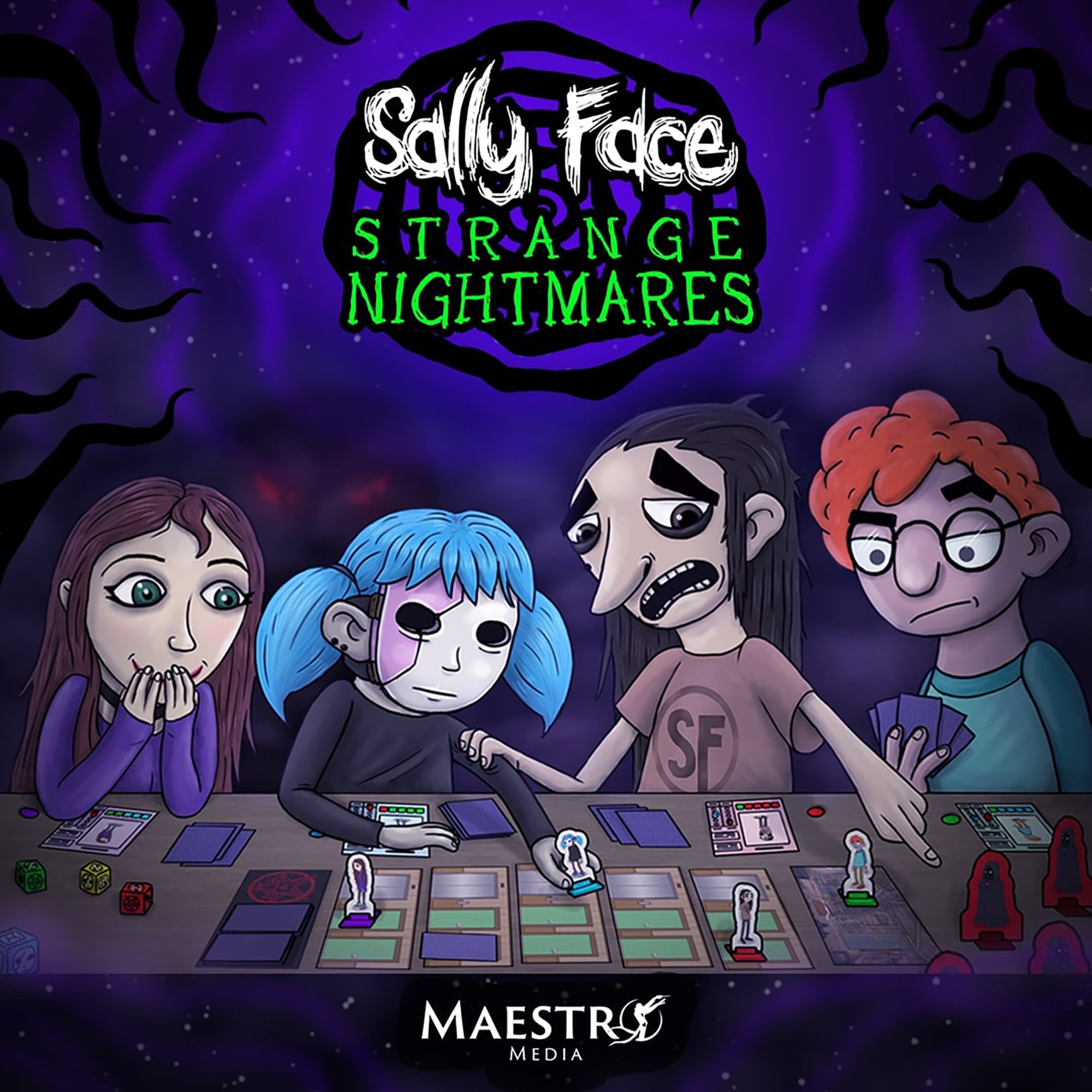 Sally Face: Strange Nightmares Cooperative Board Game, 1-5 players ...