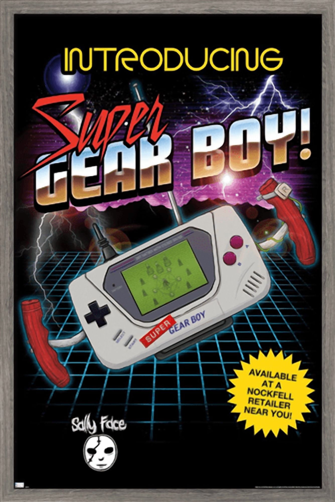 Sally Face - Super Gear Boy Wall Poster, 22.375" x 34" Framed - Walmart.com