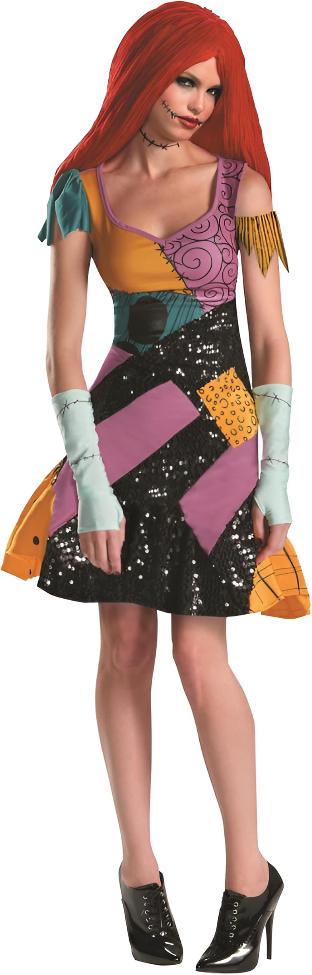 Womens A Nightmare Before Christmas Sally Glam Halloween Dress Costume ...