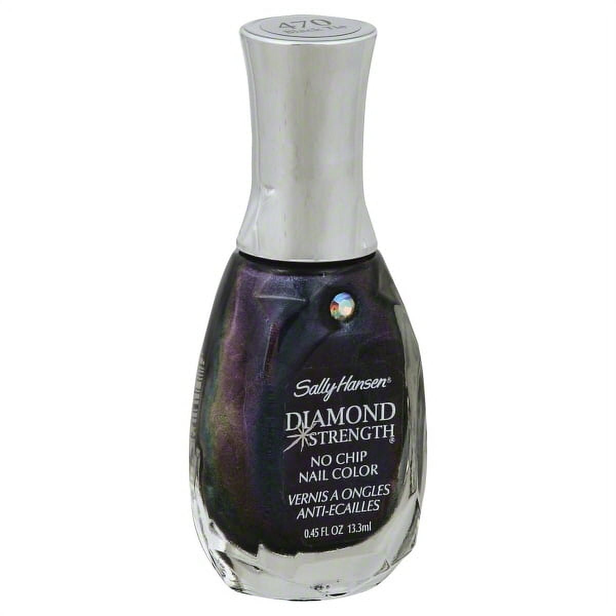 Sally Hansen Diamond Strength No Chip Nail Color, Black, 0.45 oz, No Chipping, Nail Polish ...