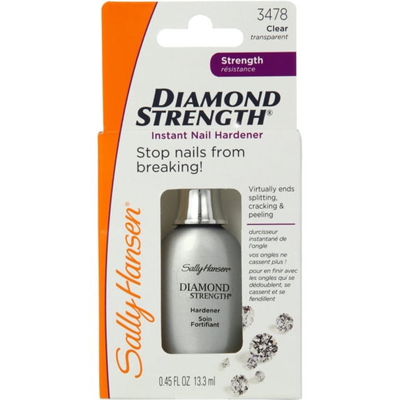 Sally Hansen Diamond Strength Instant Nail Hardener, Clear, 0.45 oz ...