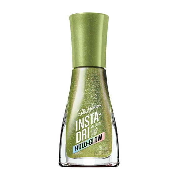 Sally Hansen Insta-Dri Nail Polish, Holo-Glow Collection, Limelight, 0. ...