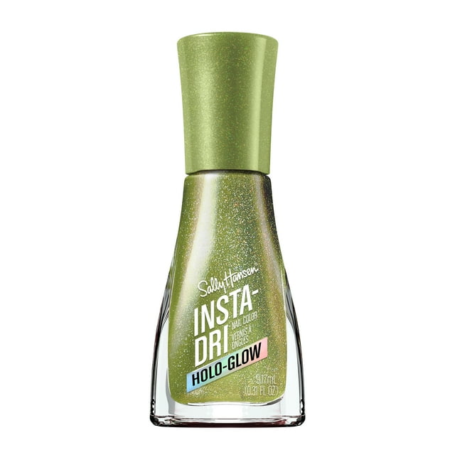Sally Hansen Insta-Dri Nail Polish, Holo-Glow Collection, Limelight, 0. ...
