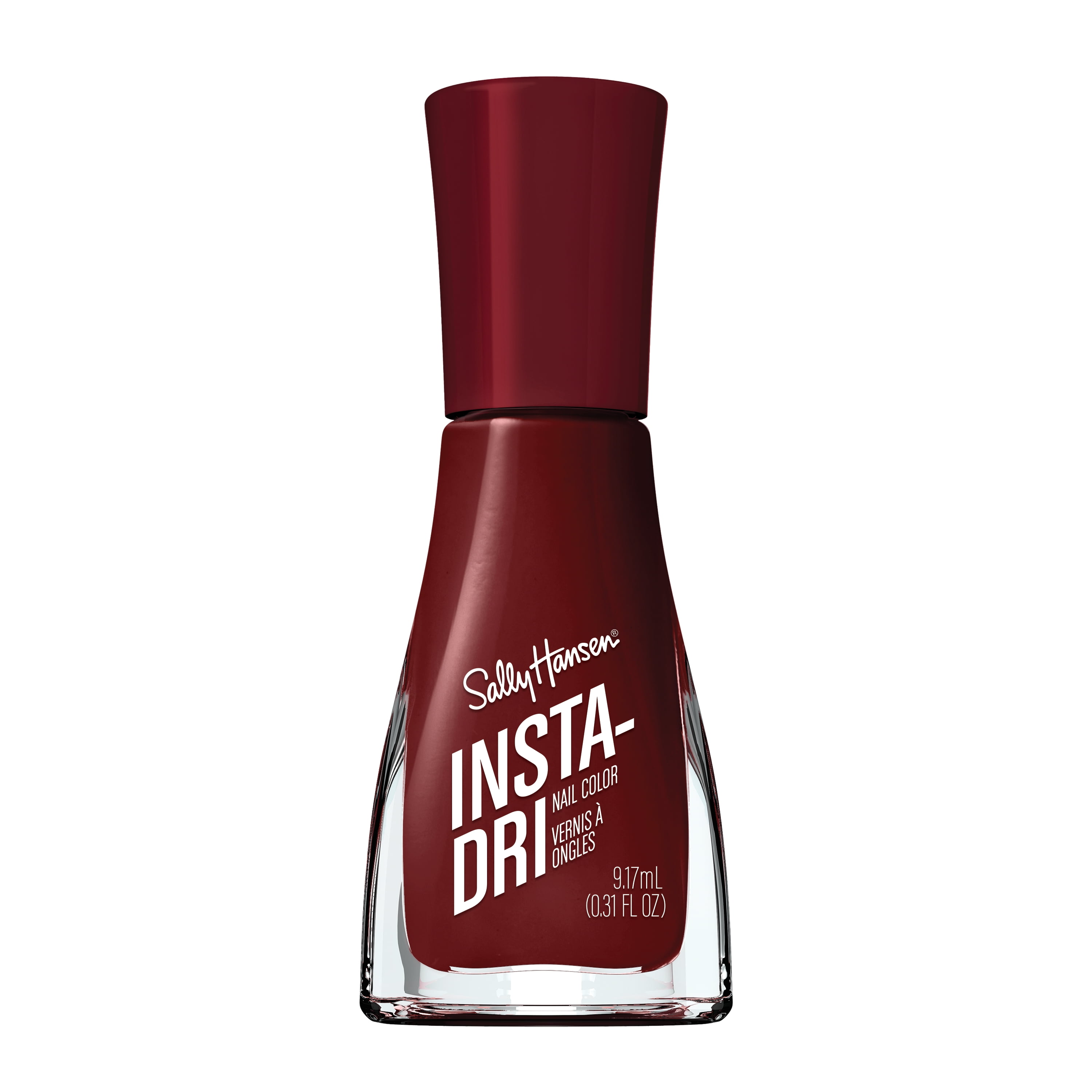 Sally Hansen Insta-Dri Nail Polish, Pomp & Plum, Fast-Drying Vegan ...