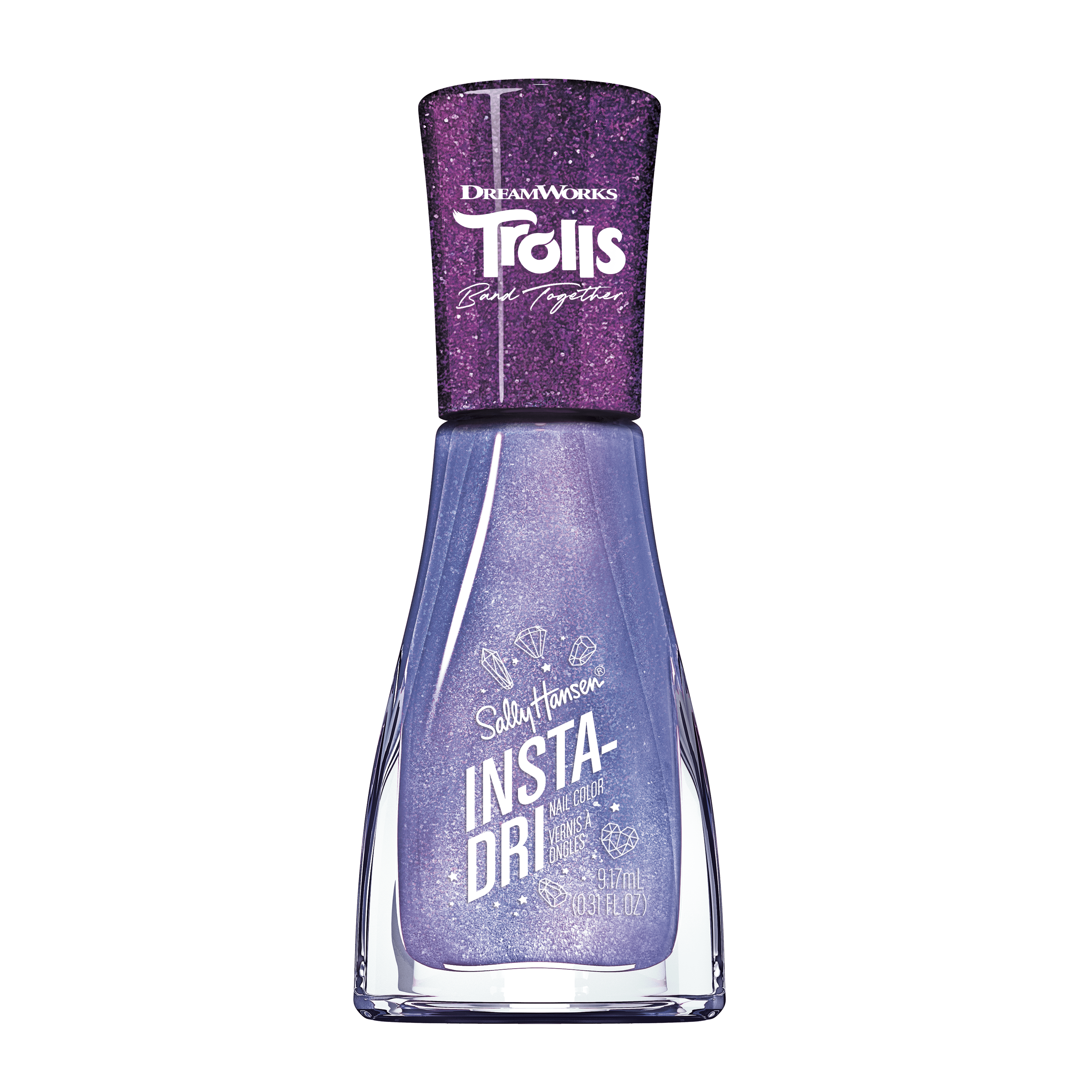 Sally Hansen Insta-Dri Trolls Nail Polish, Mount Rageous, 0.31 fl oz ...