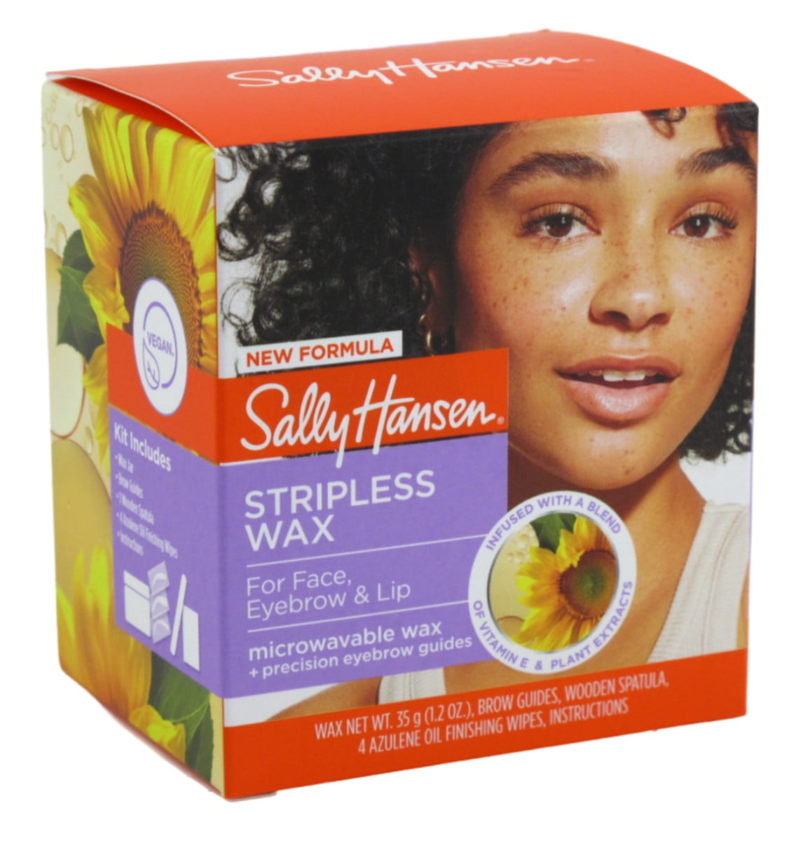 Sally Hansen Microwaveable Wax Stripless Face/Eyebrow/Lip (Pack of 3 ...