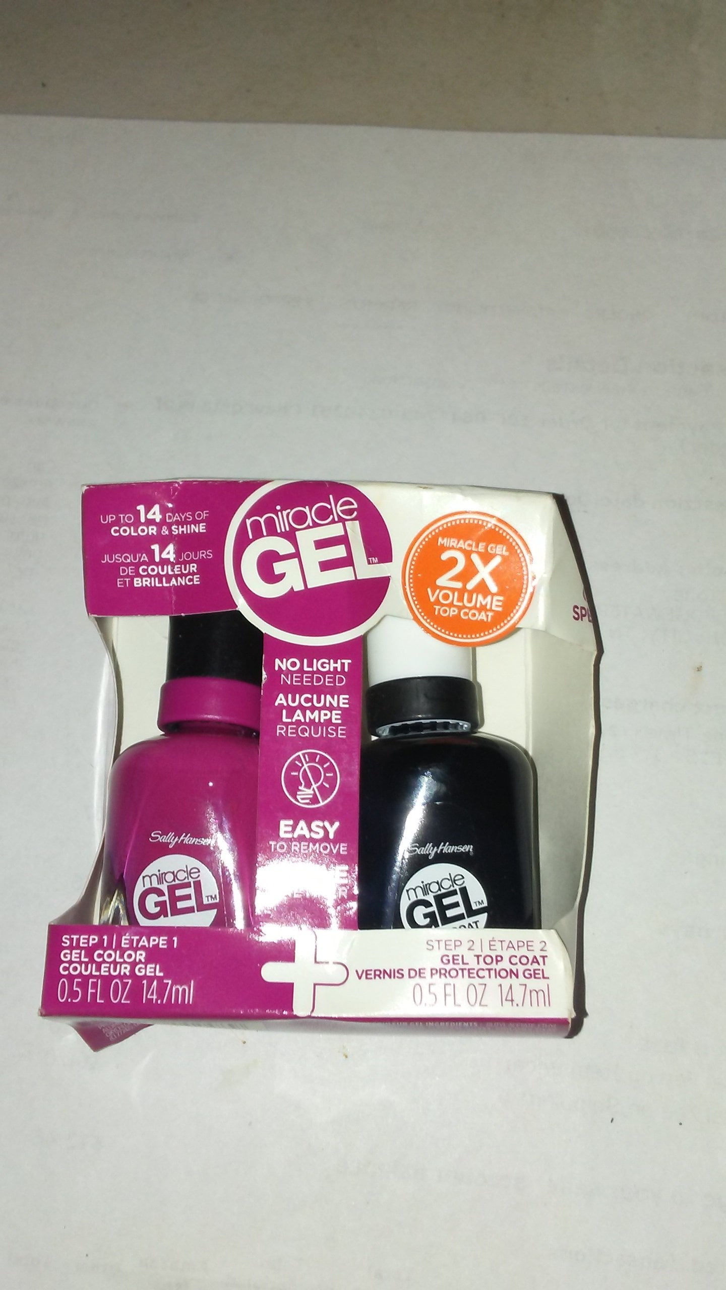 Sally Hansen Miracle Gel Nail Color Duo Pack, Freesia Your Mind - Walmart.com