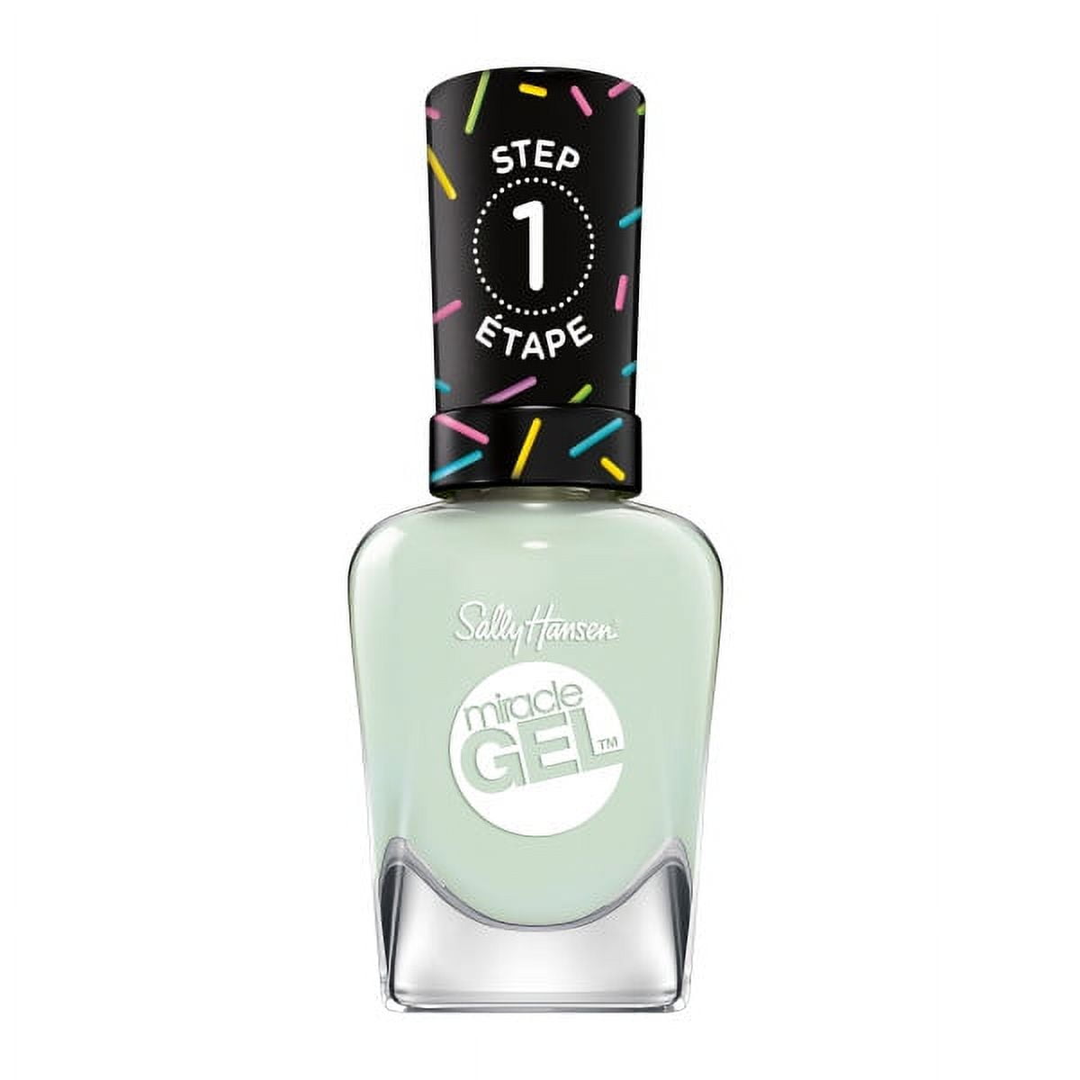 Sally Hansen Salon Top Coat Miracle Gel Nail Polish, 166 Mint Together ...